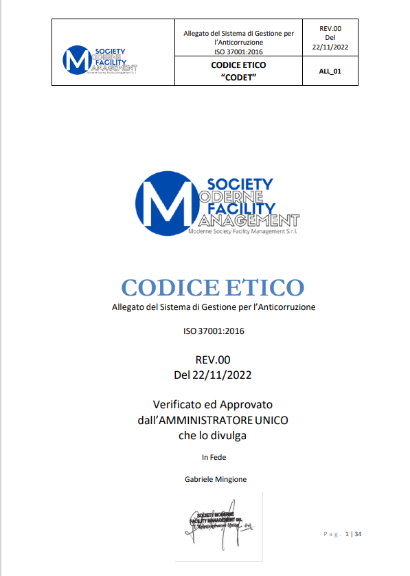 Society Moderne Facility Management | Professionisti Facility Management